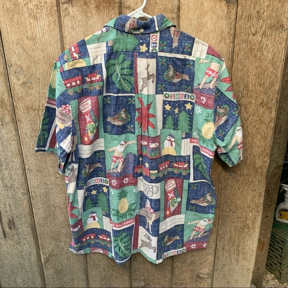 reyn spooner | Shirts | Rare Reyn Spooner Xl Mele Kalikimaka Hawaiian Christmas Button Shirt ...